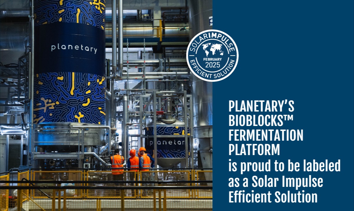 planetary has been awarded the Solar Impulse Efficient Solution Label ...